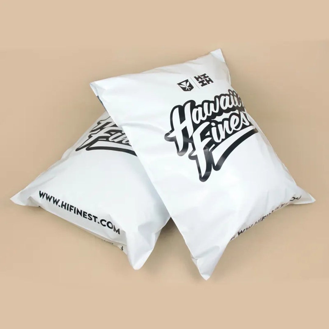 100-1000pcs Custom White Poly Mailers Adhesive Self Sealing Custom ...