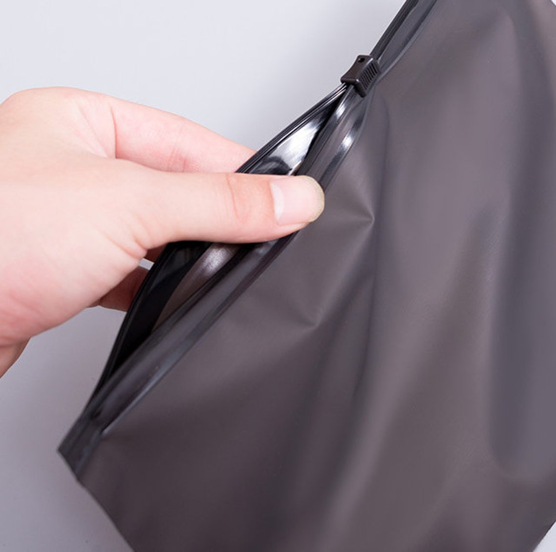 Black Translucent Frosted Zipper Bags Translucent Zipper Bags - Etsy