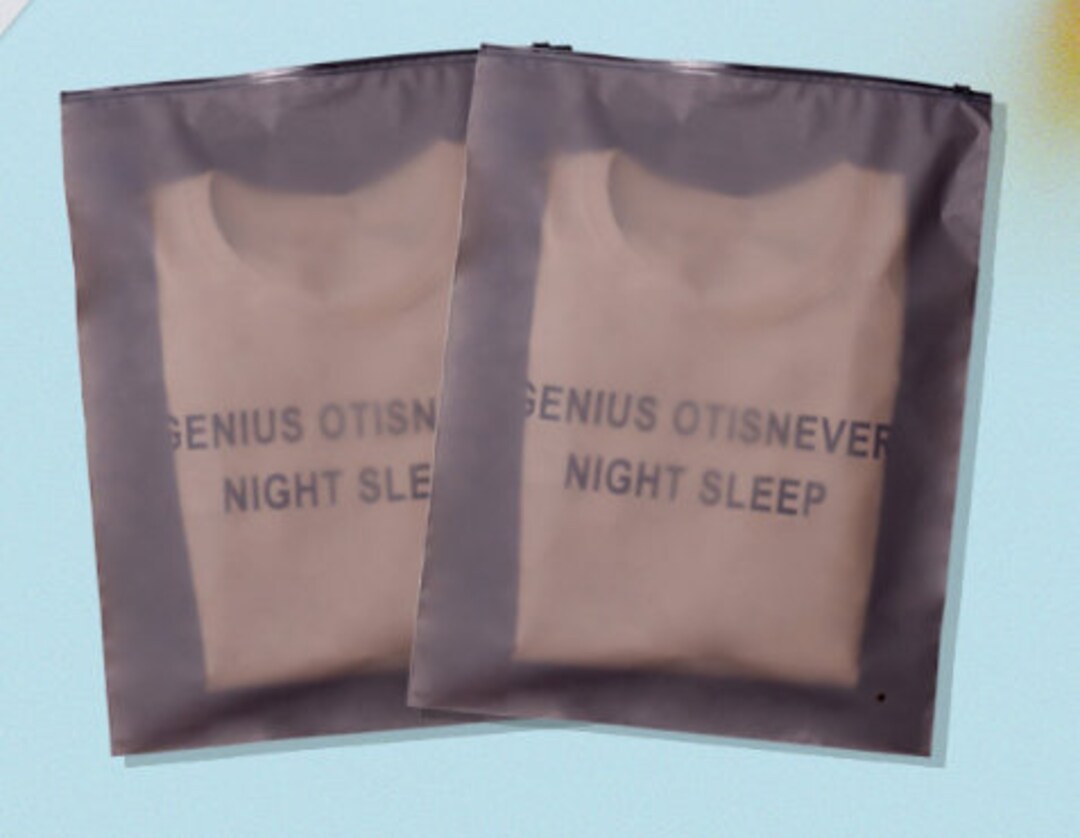 Black Translucent Frosted Zipper Bags Translucent Zipper Bags - Etsy