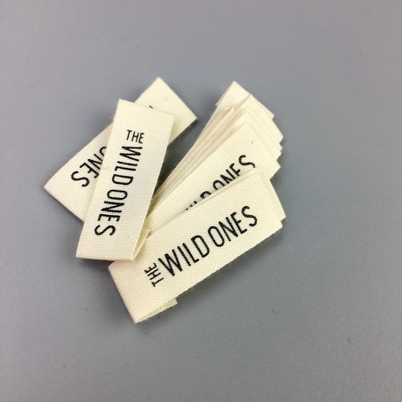 500custom Natural Cotton Labels, Sewing Label,cotton Printed Labels ...