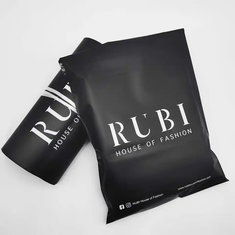 Custom Matte Black Poly Mailers: Self Sealing Shipping Bags - Etsy