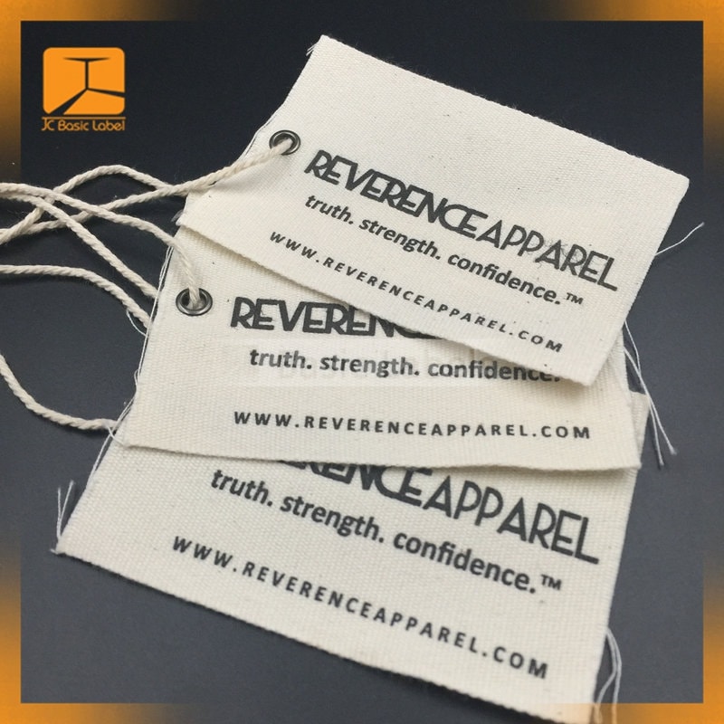 Custom canvas hang tags fabric hang tags for clothing custom | Etsy
