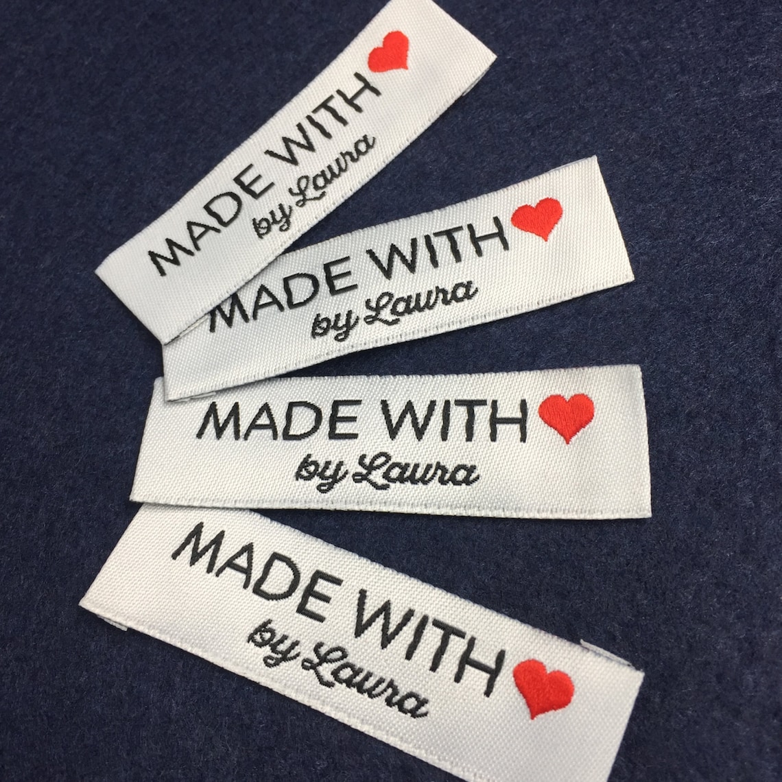 100 Pcs Custom Woven Label Fabric Cloth Labels Customized | Etsy