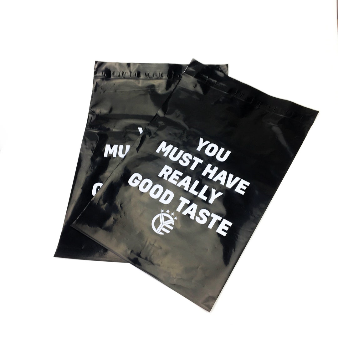 Custom Black Poly Mailer Bags, Custom Clothing Packaging Bags, Custom ...