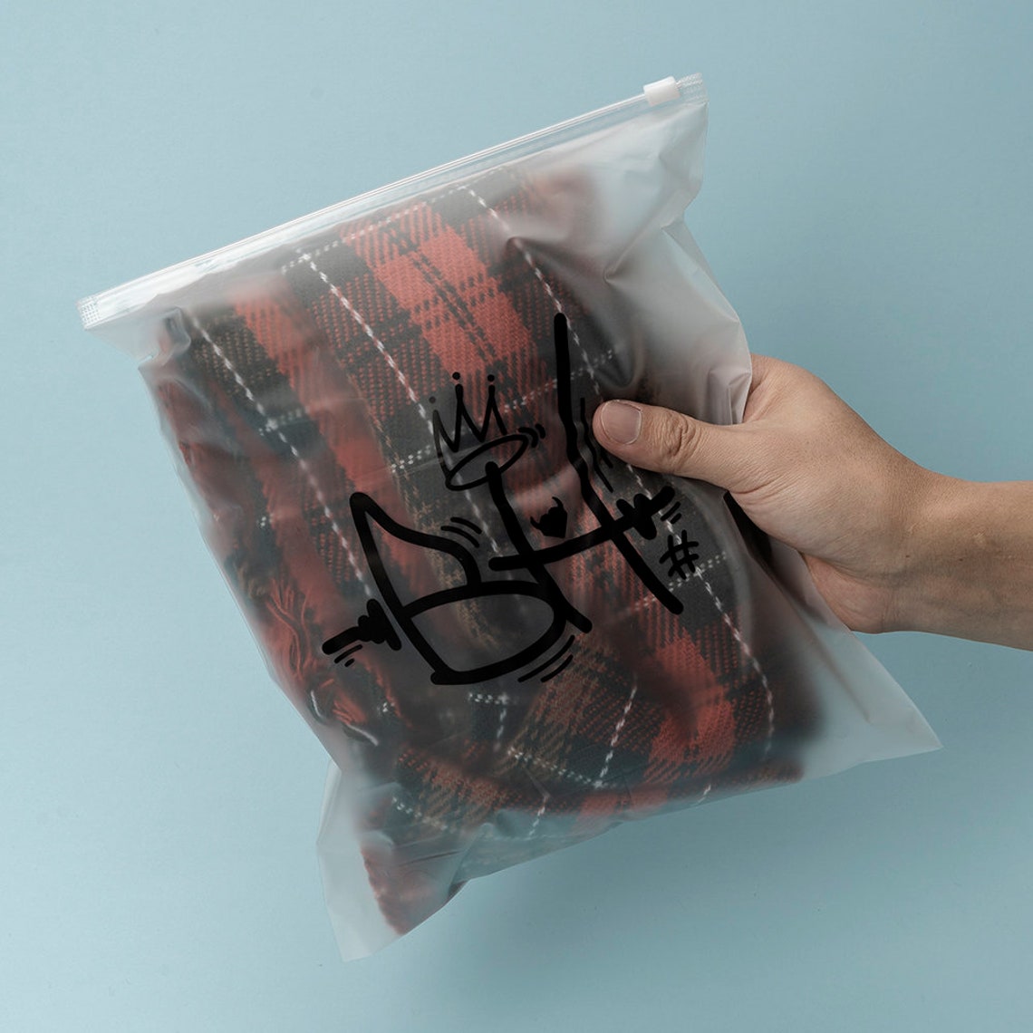 100 8x12 Custom Frosted Matte Plastic Bags Zipper Bags | Etsy