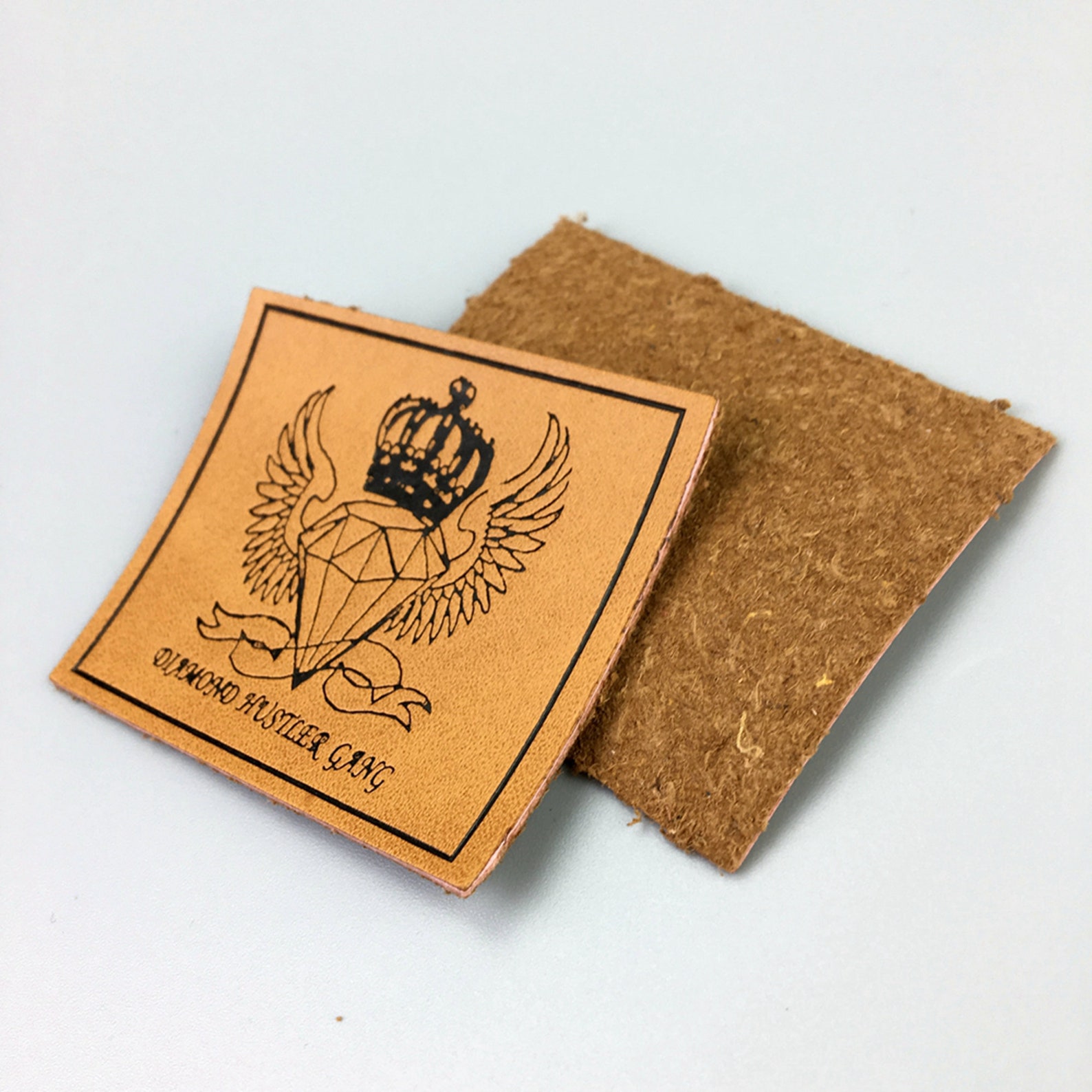 200 Custom Embossed Leather Patch PU Leather Patch Custom | Etsy