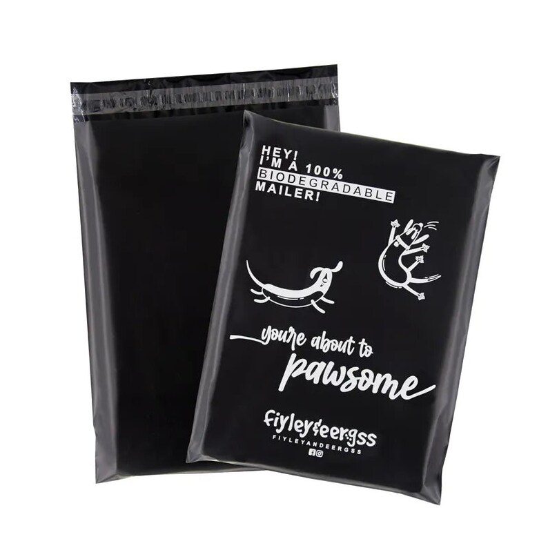 Custom Matte Black Poly Mailers: Self Sealing Shipping Bags - Etsy