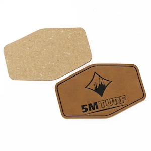 50 Custom Personalized Leather Patches With Logo, Text, or Initials ...