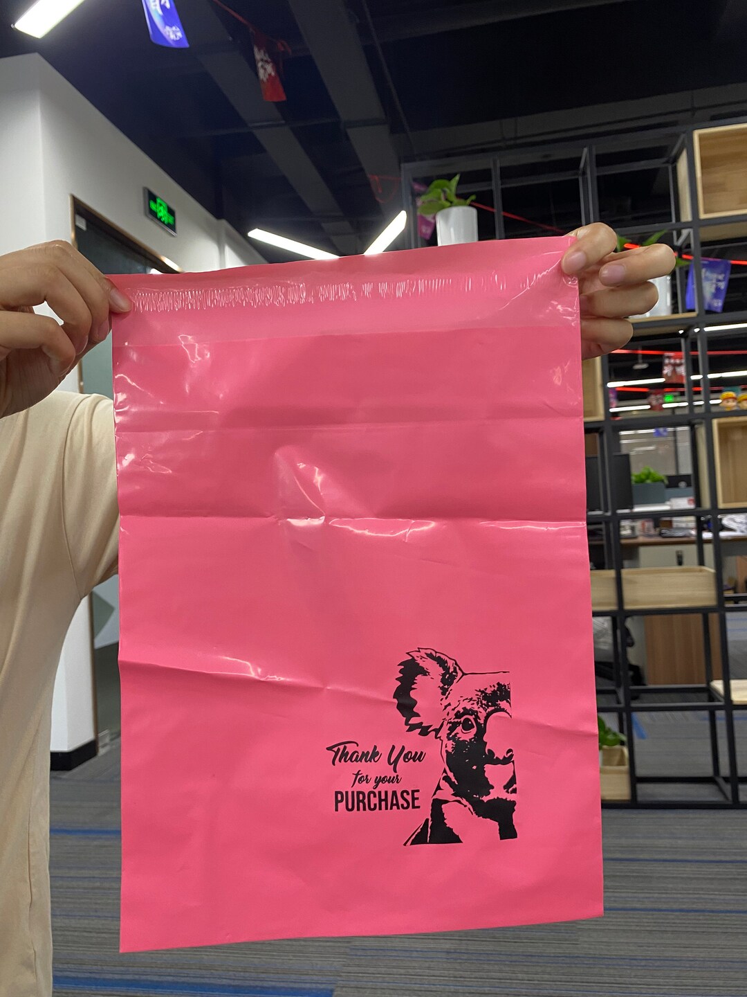 25pcs Custom Matte White Poly Bags Wholesale Full Color - Etsy