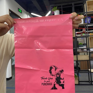 25pcs Custom Matte White Poly Bags Wholesale Full Color - Etsy