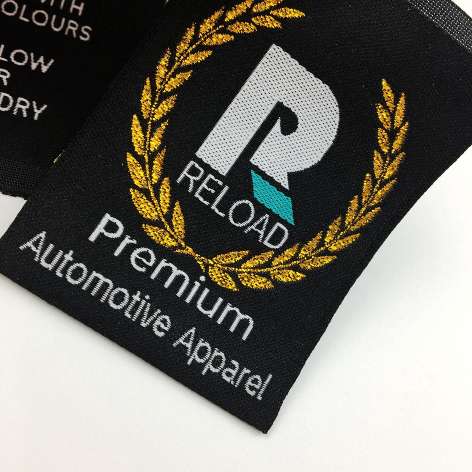 Custom Woven Label Fabric Clothing Labels Center Fold Woven | Etsy