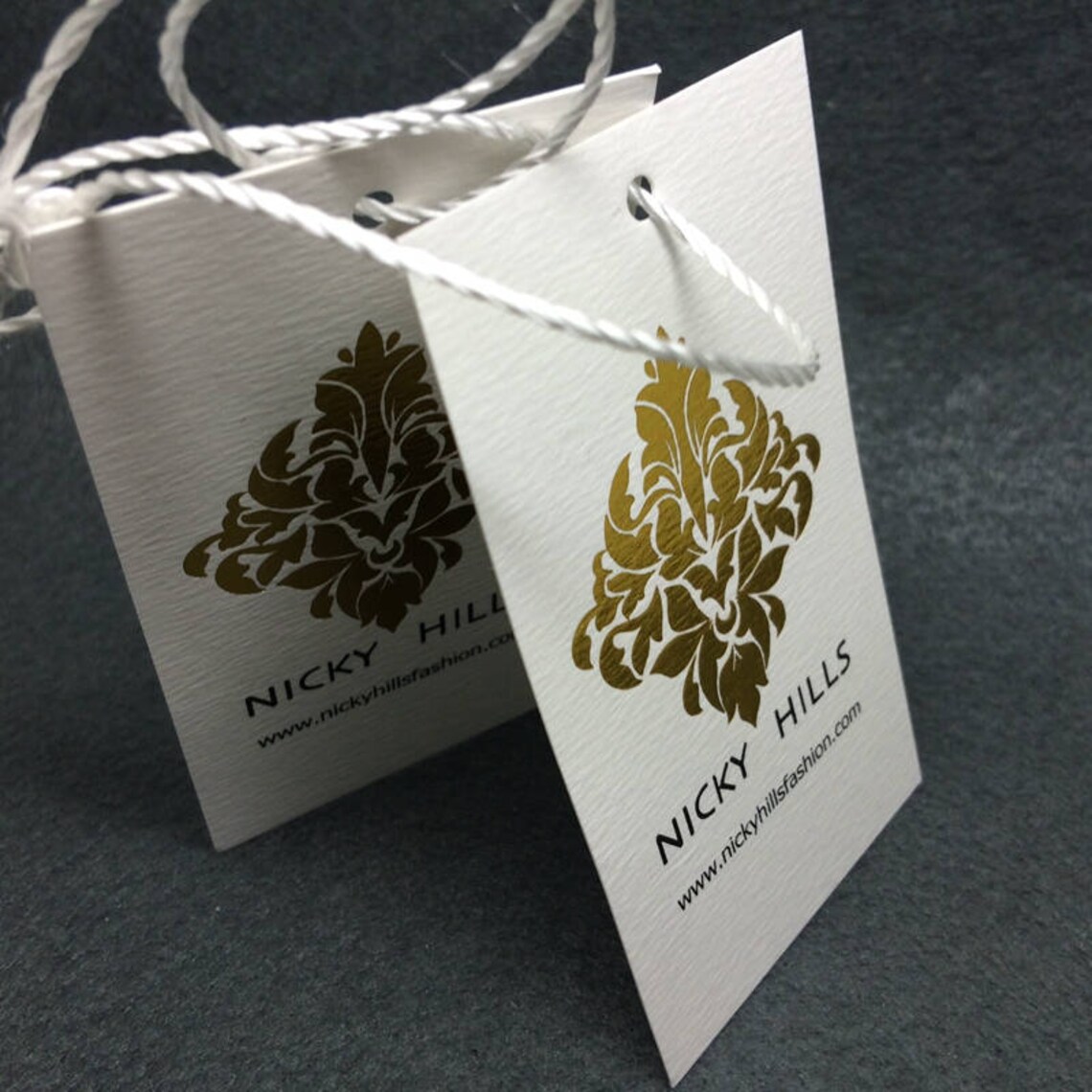 Custom Texture Paper Hang Tags for Clothing Gold Foil Texture - Etsy