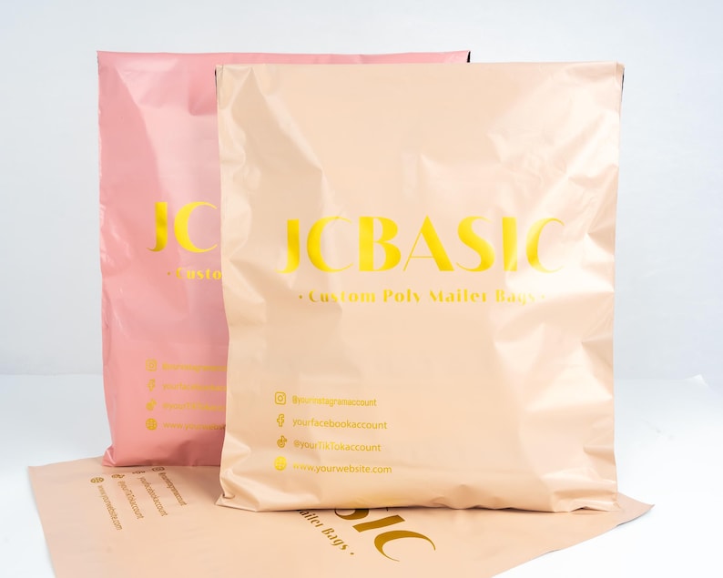 100 Custom Poly Mailers: Personalized Shipping Bags - Etsy