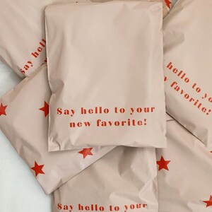 25pcs Custom Matte White Poly Bags Wholesale, Full Color Custom ...