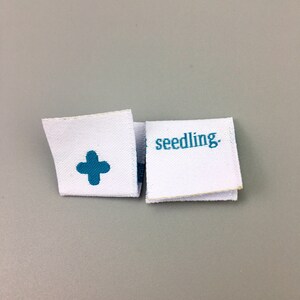 Custom Woven Label, Triangle Folded Fabric Cloth Labels, Center Fold ...