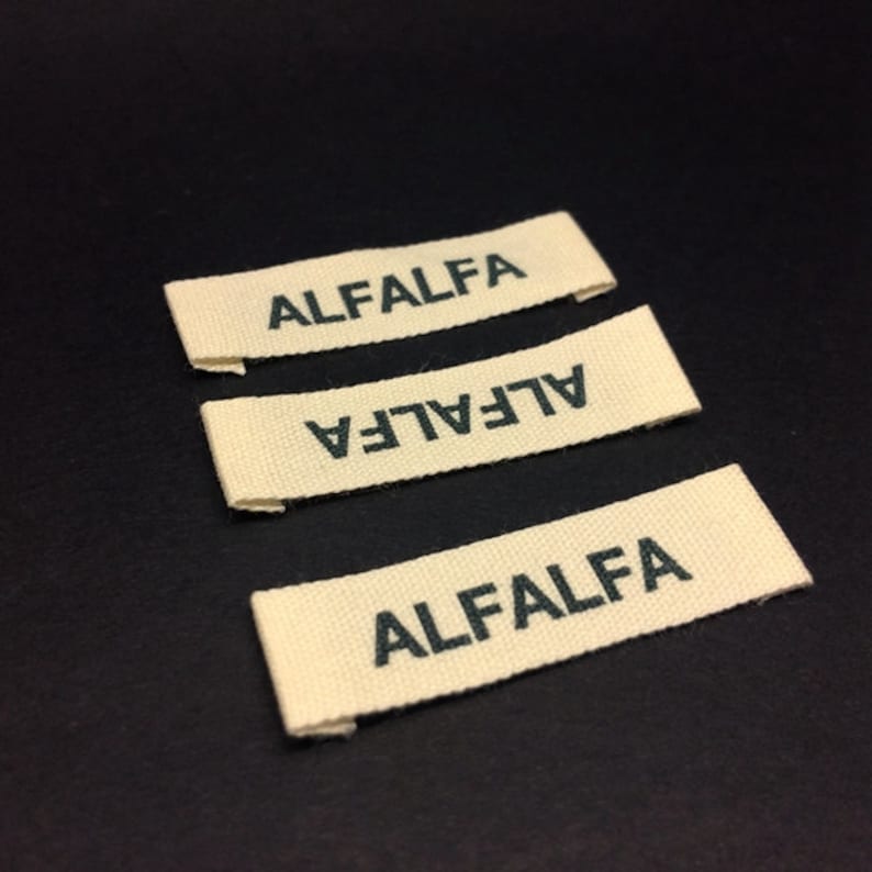Custom Cotton Labels Organic Cotton Labels Cotton Printed - Etsy