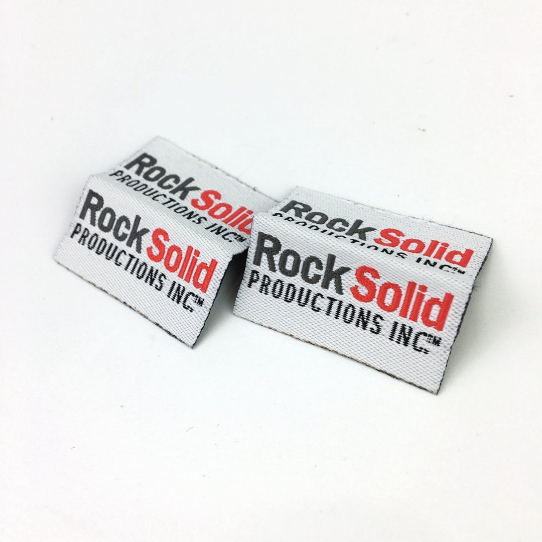 Custom Woven Label, Triangle Folded Fabric Cloth Labels, Center Fold ...