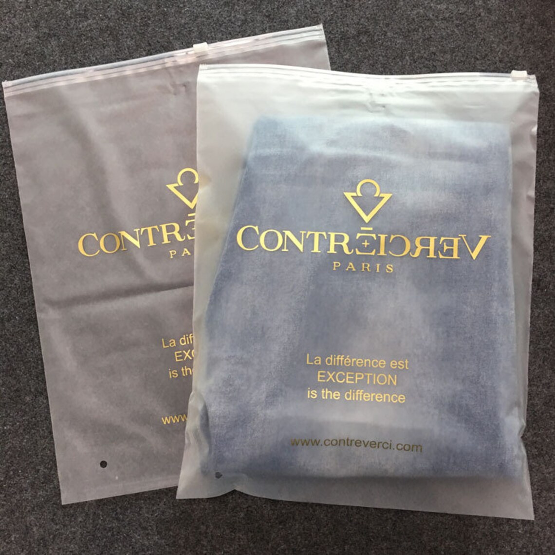 1000 Custom Frosted Zip Seal Ziplock Plastic Bags for Clothing - Etsy