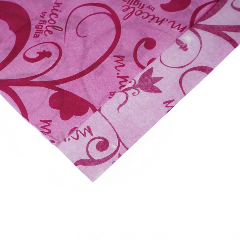 100 Sheet Custom Logo Print White TISSUE PAPER 15'' X - Etsy