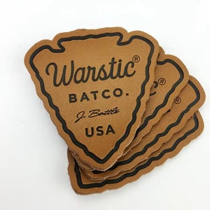 Custom Debossed Leather Patch, Leather Jeans Patches With Iron on ...