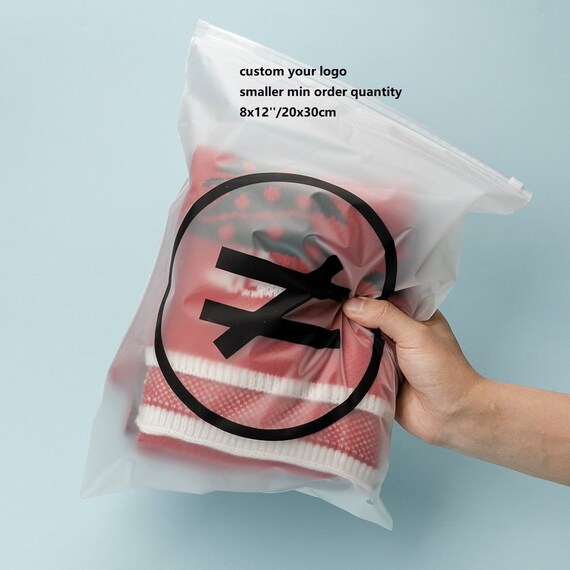 100 8x12 Custom Frosted Matte Plastic Bags Zipper Bags | Etsy