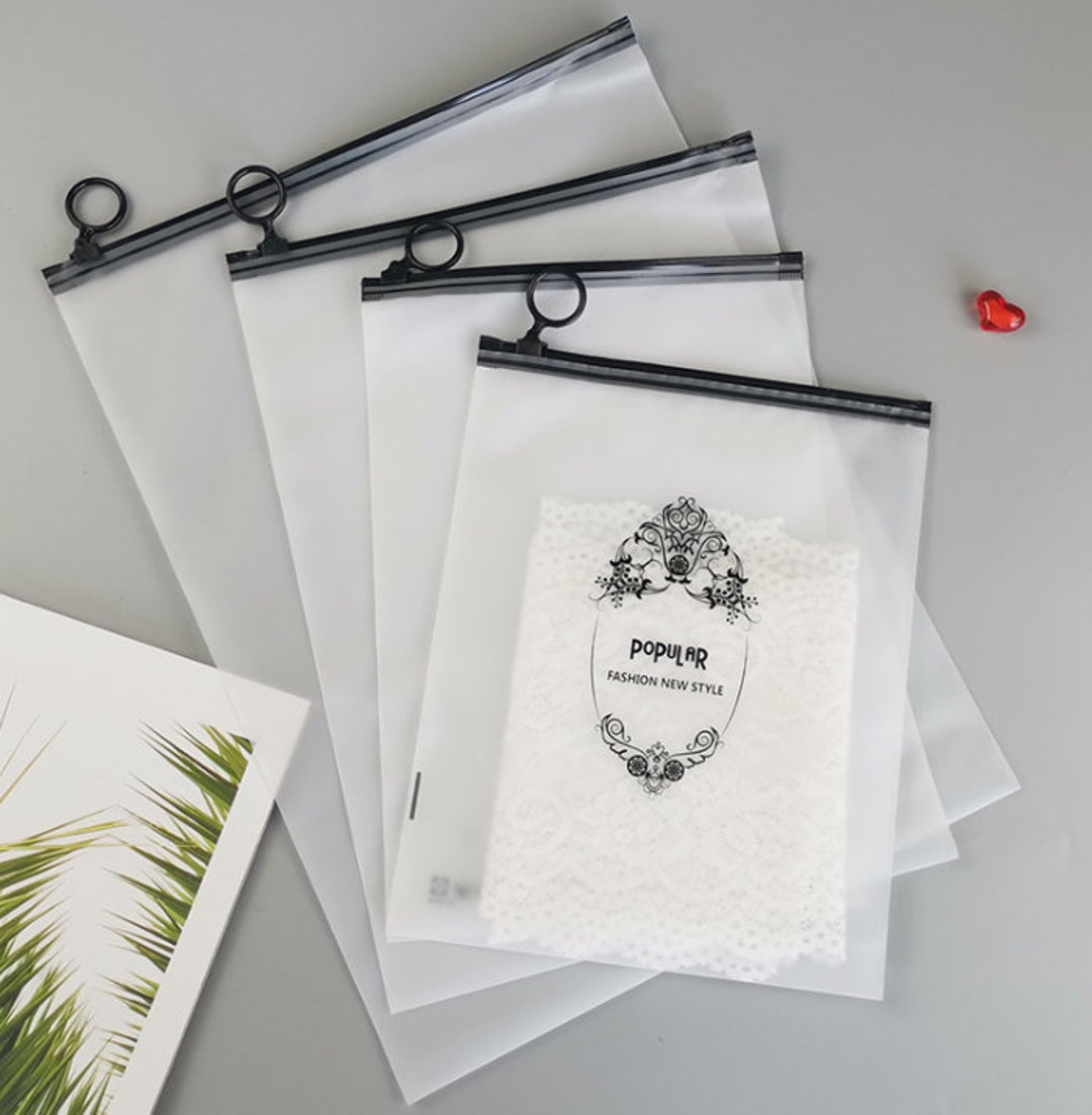 1000pcs On Sale Custom Frosted Zipper Bags Custom Zipper Bag Clothes