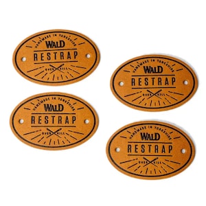 50 Custom Personalized Leather Patches With Logo, Text, or Initials ...