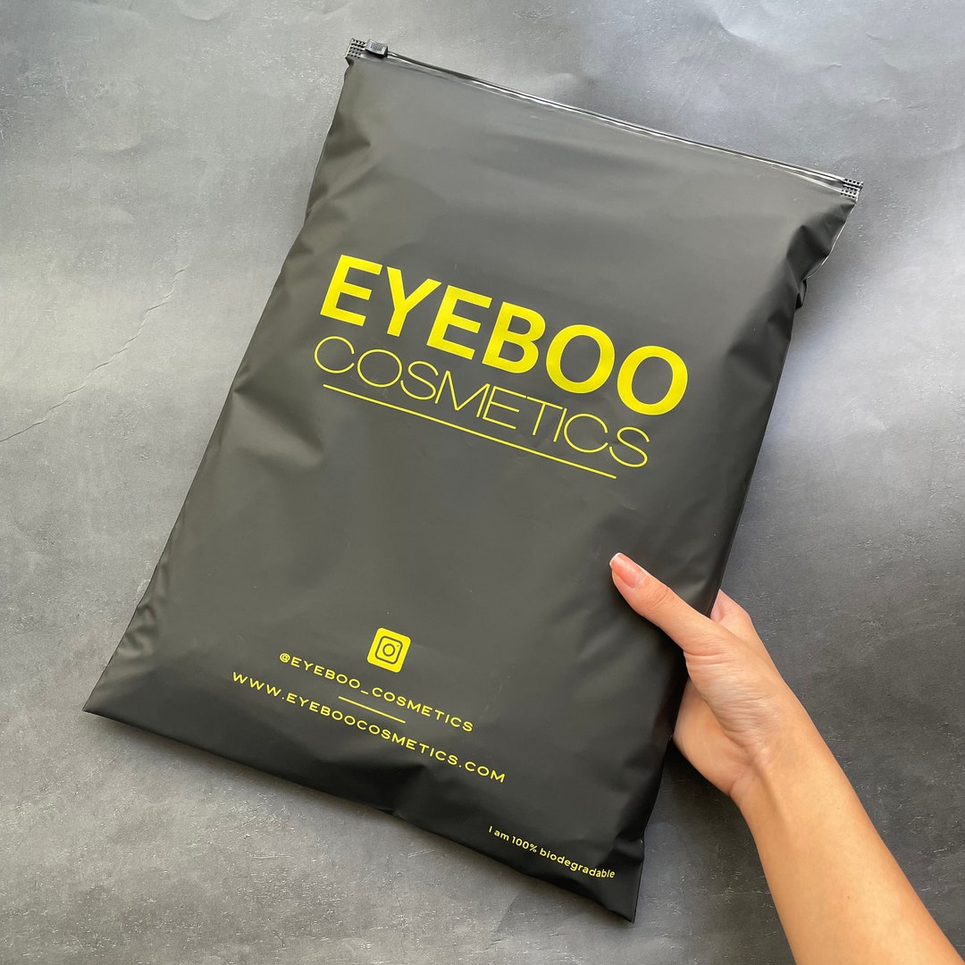 100 Pieces Customized Matte Black Frosted Zipper Bag, Garment Zipper ...