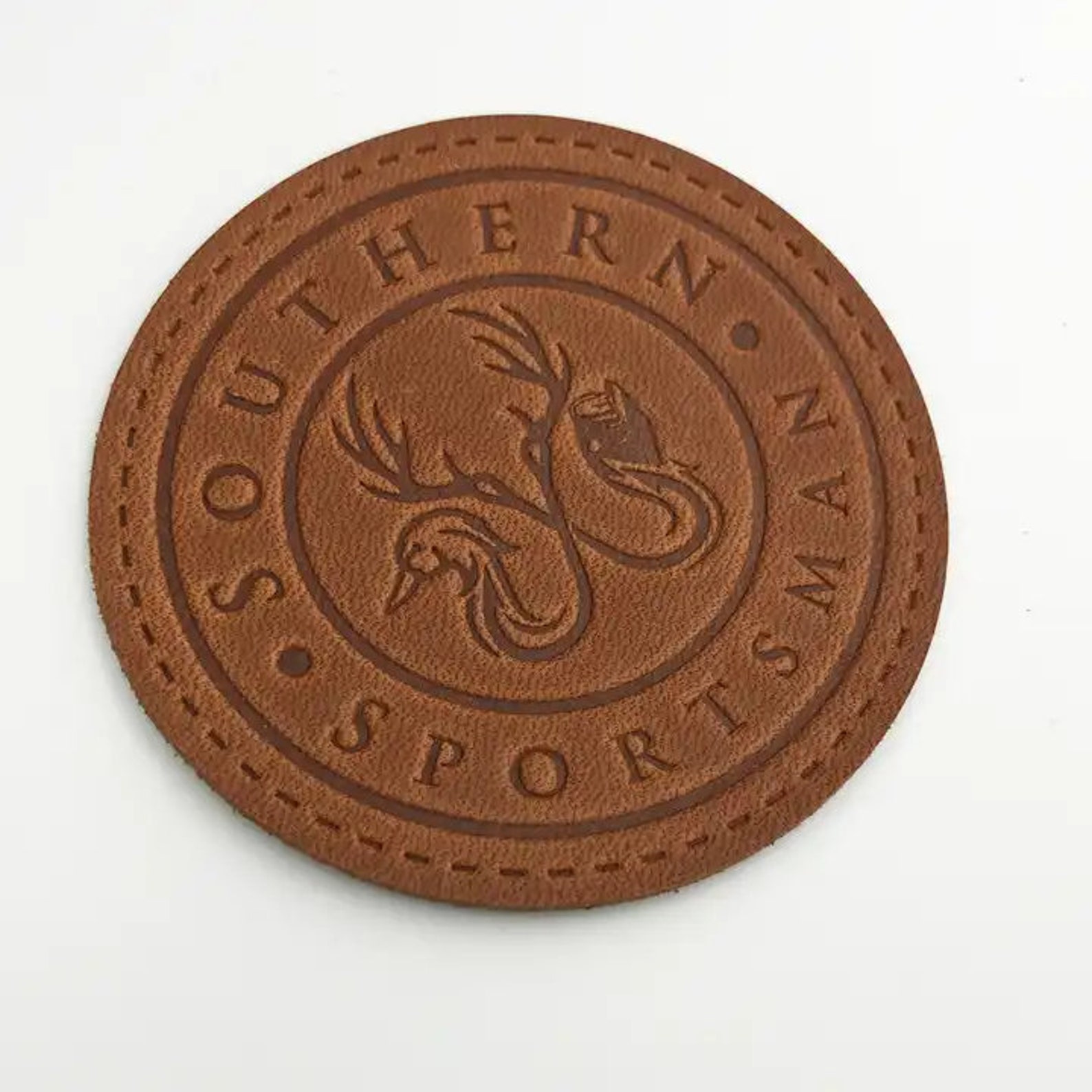 Custom Debossed Leather Patch, Leather Jeans Patches With Iron on ...
