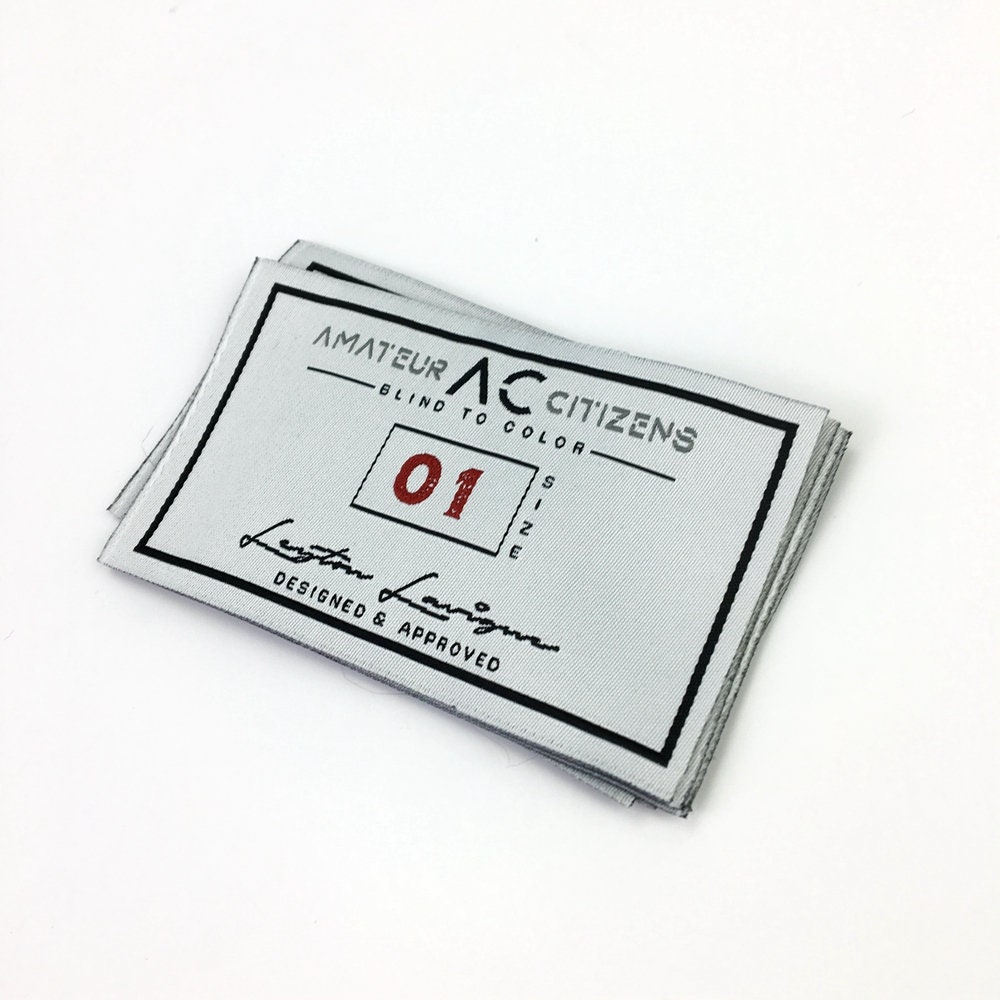 50pcs Custom Clothing Labels Woven Labels Cleidung Labels | Etsy