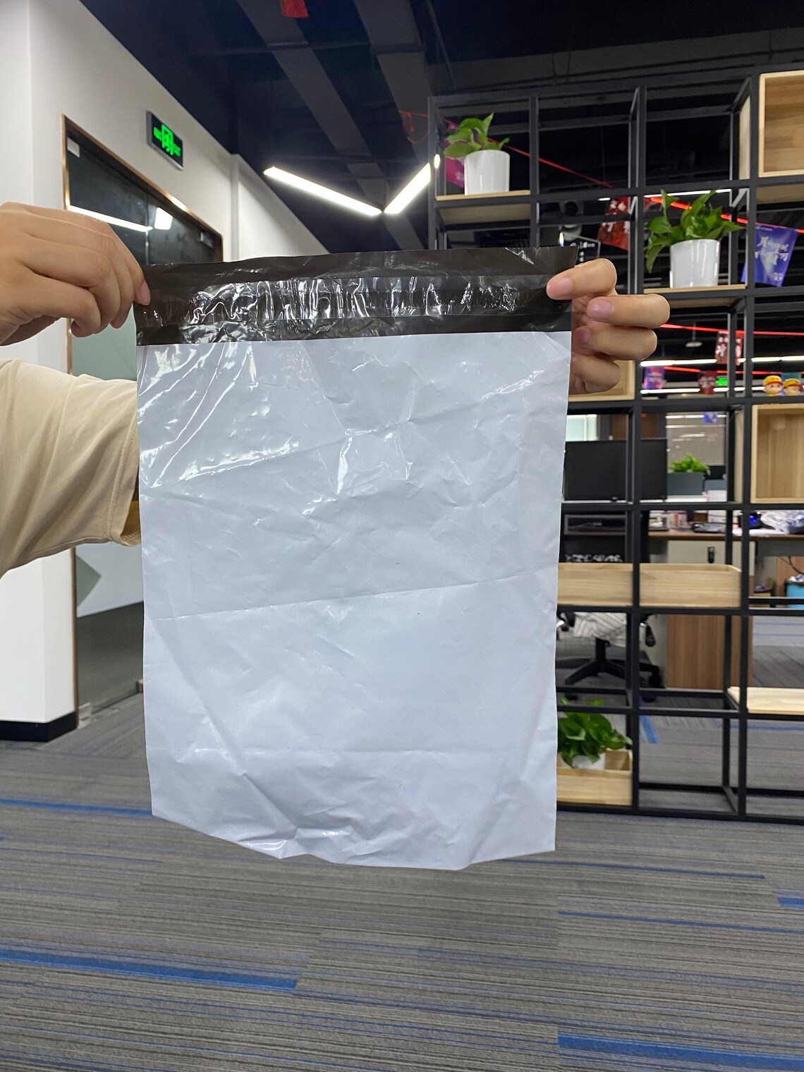 25pcs Custom Matte White Poly Bags Wholesale Full Color - Etsy