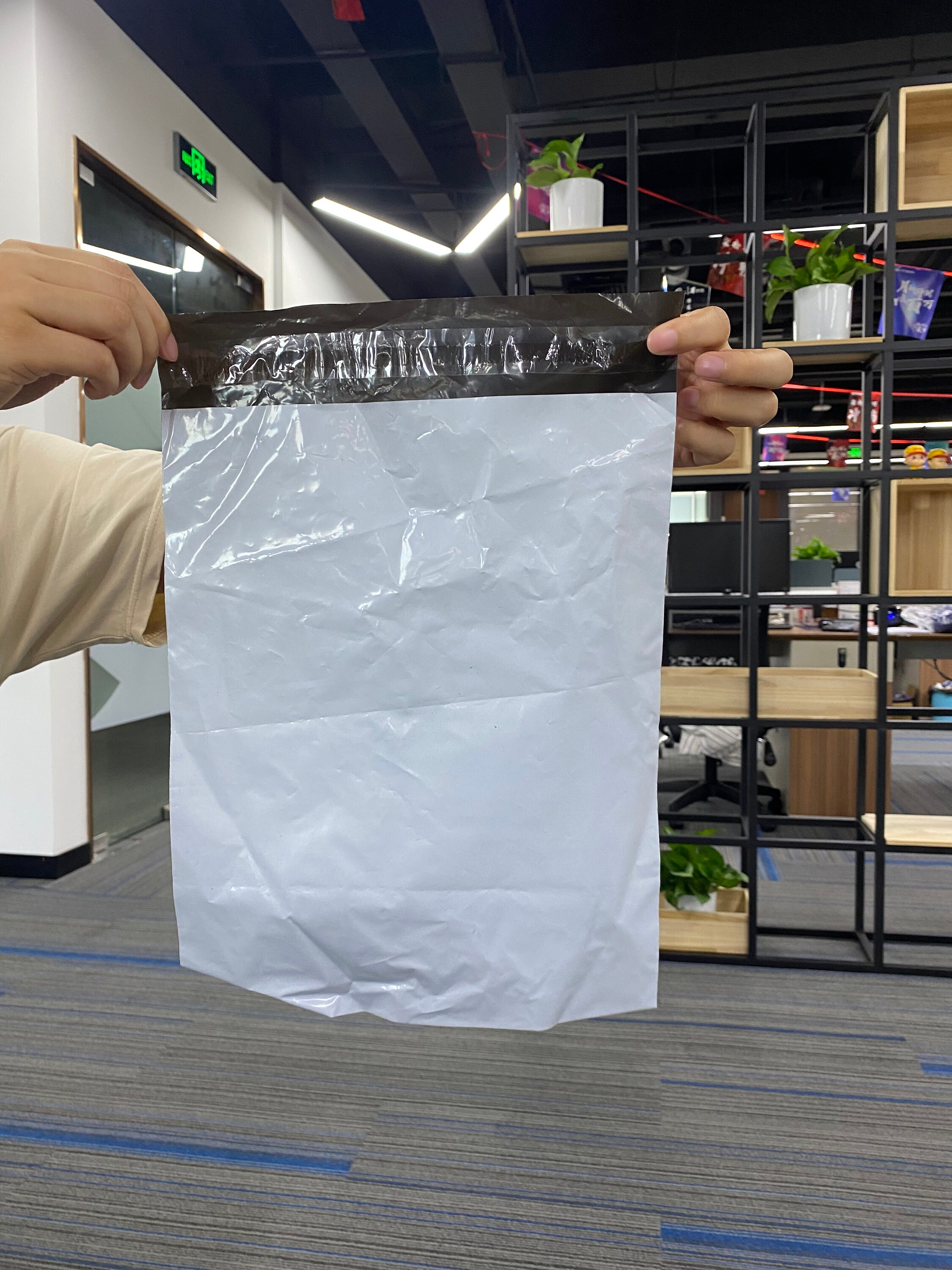 25pcs Custom Matte White Poly Bags Wholesale Full Color - Etsy