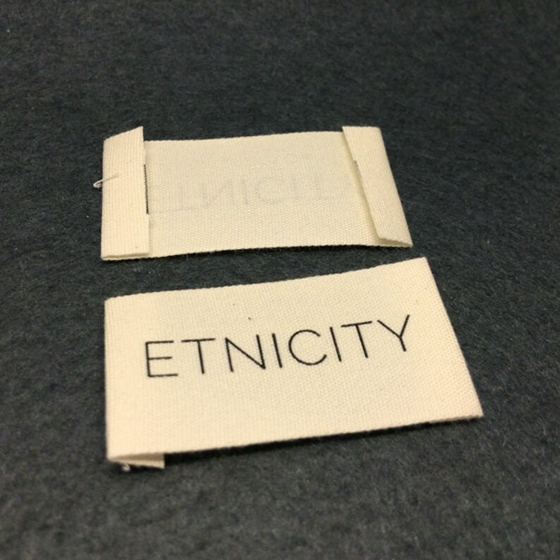 Custom Cotton Labels Organic Cotton Labels Cotton Printed - Etsy