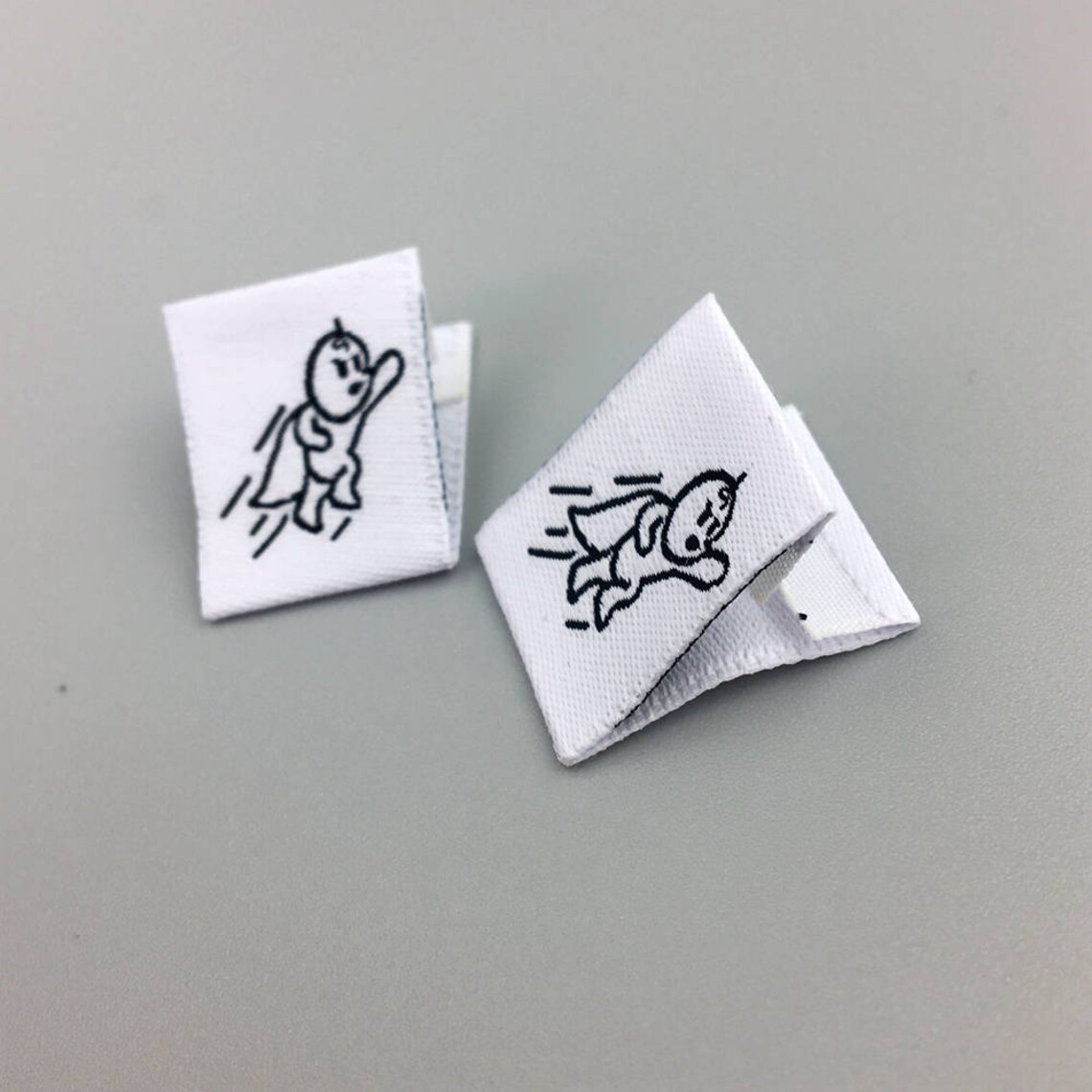 Custom hem tags embroidered hem tags shirt hem tags woven | Etsy