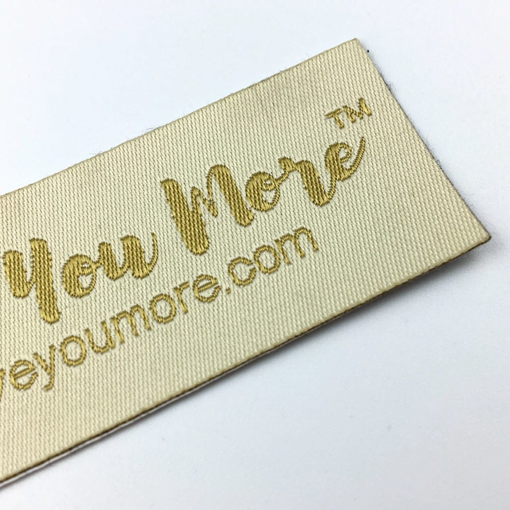 Custom Adhesive Clothing Labels: Damask Woven, Peel-off - Etsy