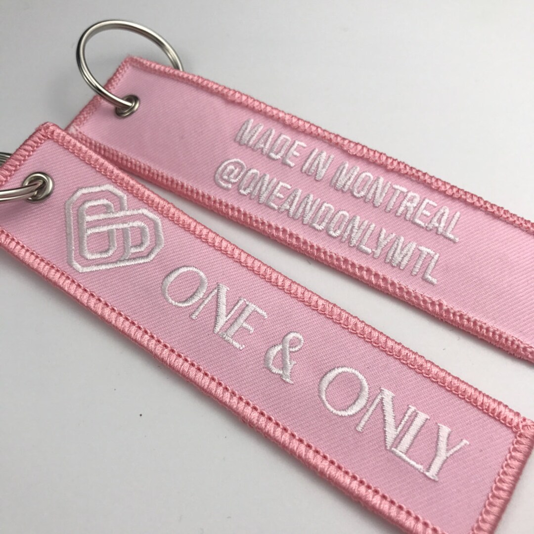 100 Custom Embroidered Keychain, Custom Keychains, Personalized ...