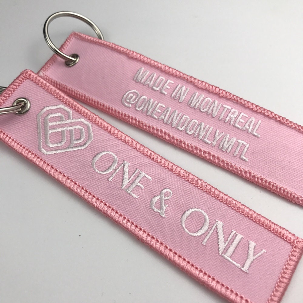 100 Custom Embroidered Keychain Custom Keychains - Etsy