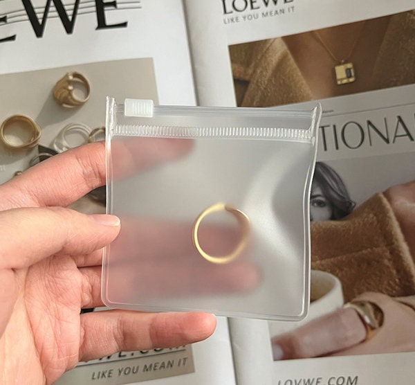 100 Custom Jewelry Pouch Pvc Transparent Ziplock - Etsy