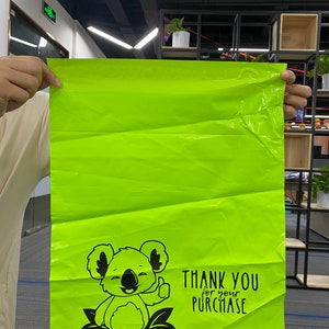 25pcs Custom Matte White Poly Bags Wholesale Full Color - Etsy