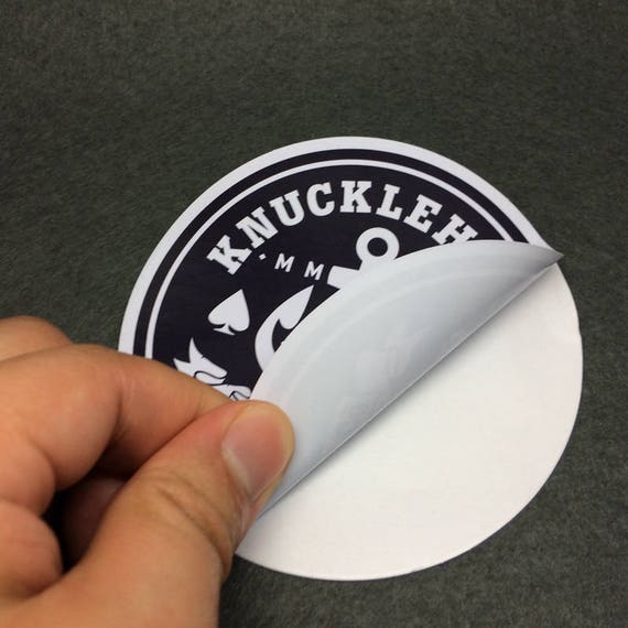 Custom Round Stickers Custom Round Sticker Labels Paper Etsy