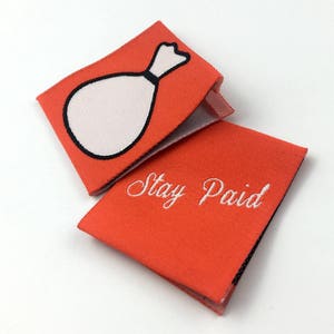 Custom Woven Label, Triangle Folded Fabric Cloth Labels, Center Fold ...