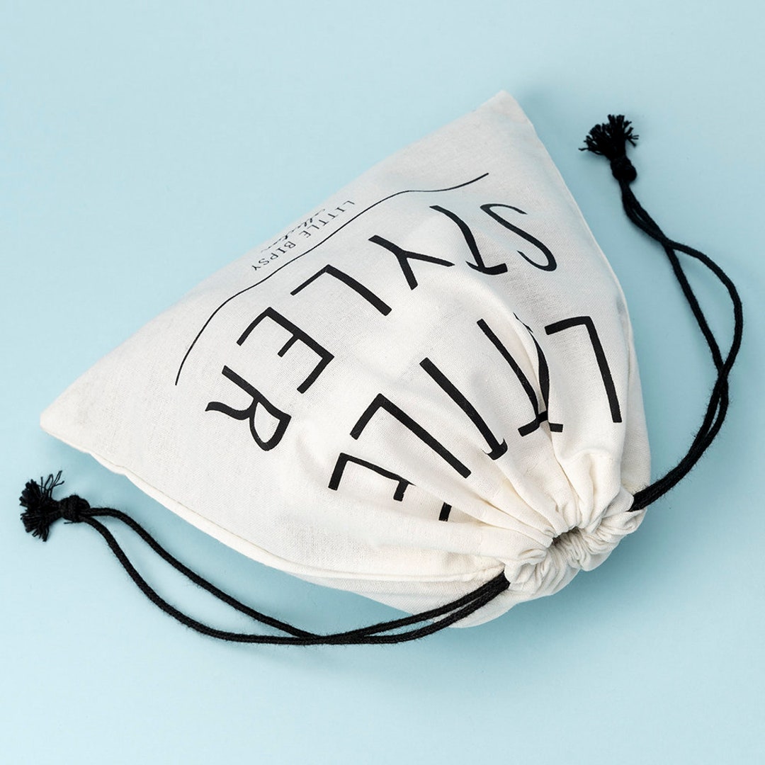 200 Recycle Cotton Canvas Fabric Drawstring Dust Bag With Logo Printed ...