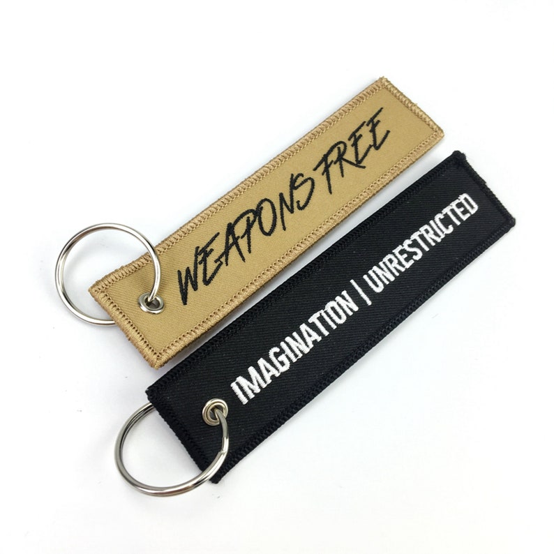 200 Custom Keychain Jet Tag Remove Before Flight Embroidered - Etsy