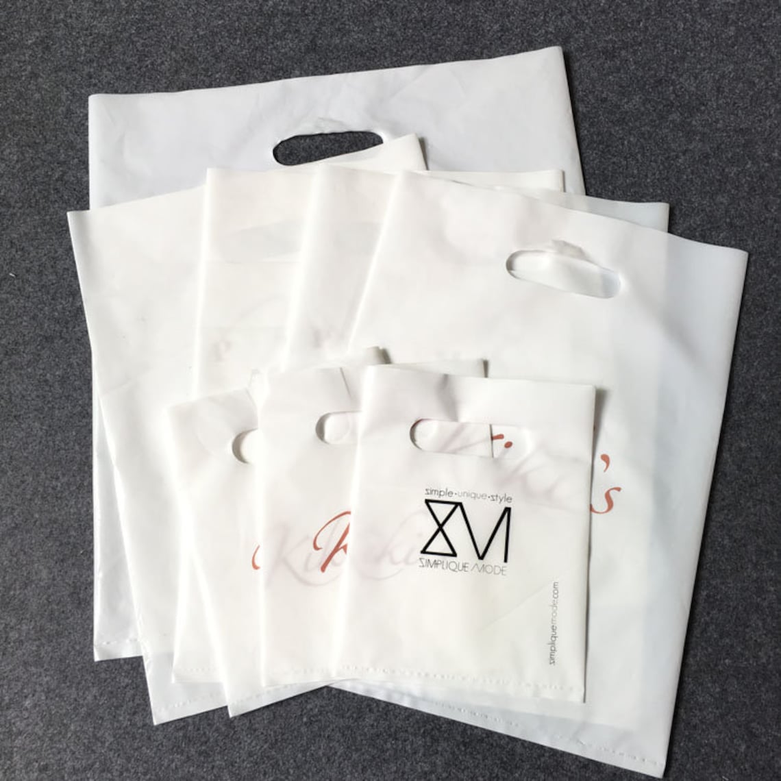 50-1000pcs Custom Shopping Bags With Logo for Boutique Custom - Etsy