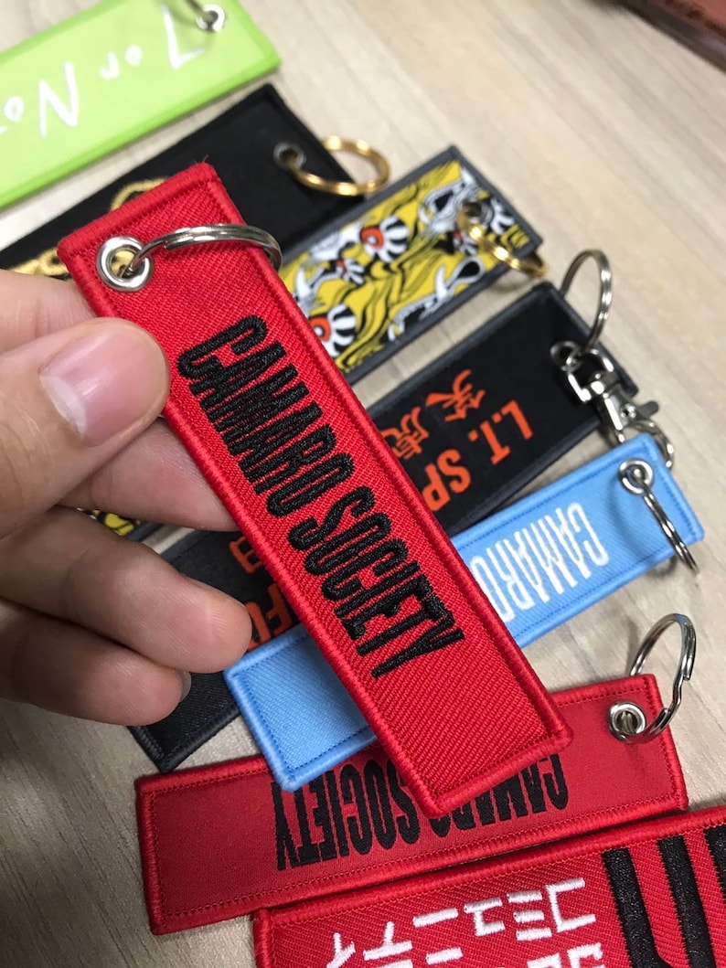 Custom Text Jet Tag Flight Tag Keychain Personalized - Etsy