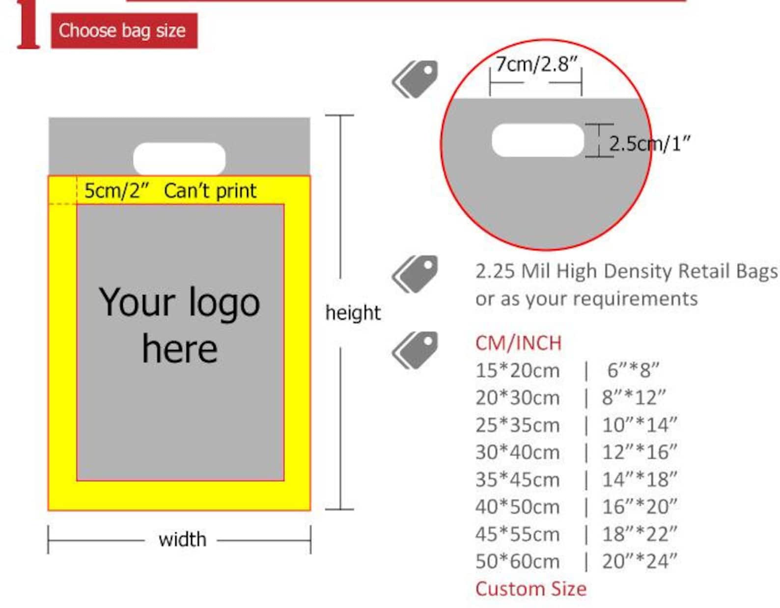 Custom Merchandise Bags Custom Plastic Shopping Bags | Etsy