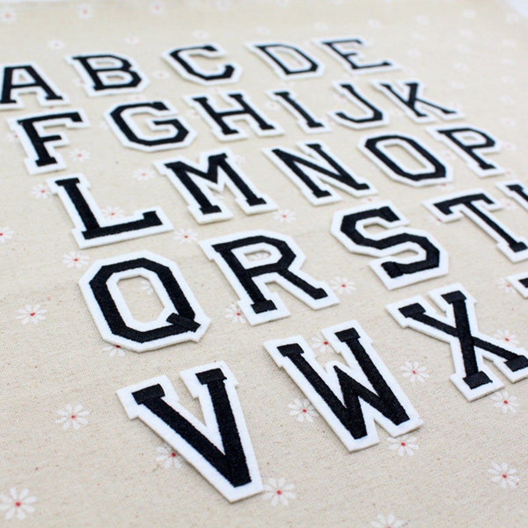 Wholesale Letter Patches, Embroidered Letter Patches, Iron on ...