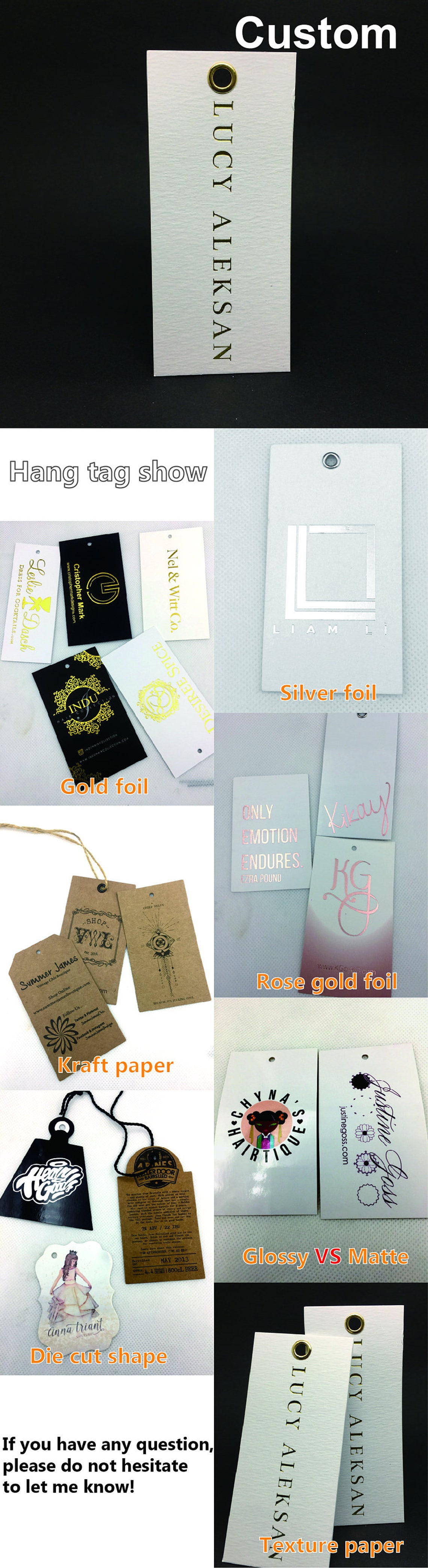 Custom Texture Paper Hang Tags for Clothing Gold Foil Texture - Etsy