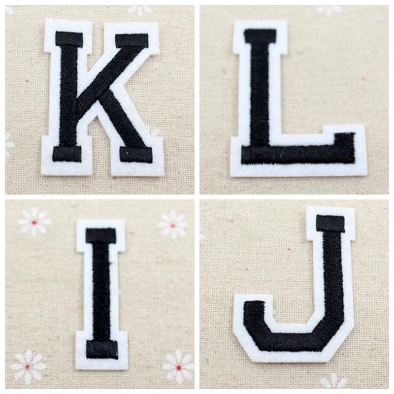 Wholesale Letter Patches Embroidered Letter Patches Iron on - Etsy
