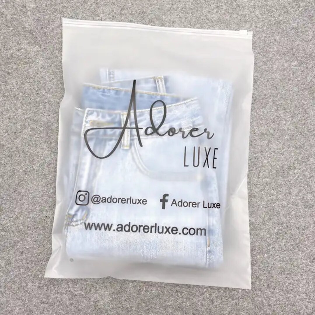 100-500pcs Custom Frosted Transparent Zip Lock Bags High Quality ...